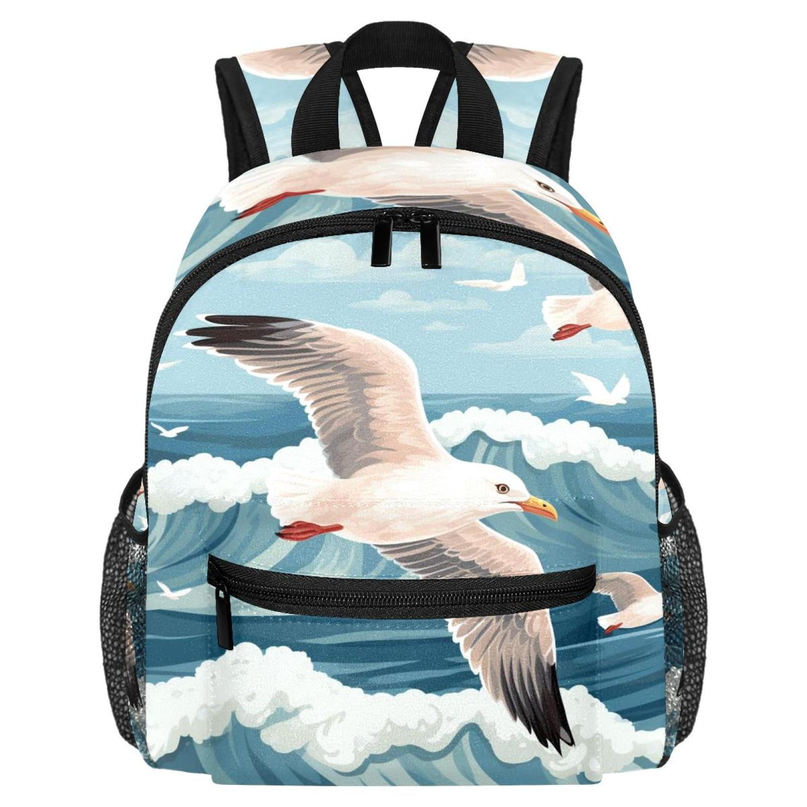 Seagull Adjustable Shoulder Strap Beach Backpack with Large Capacity ...