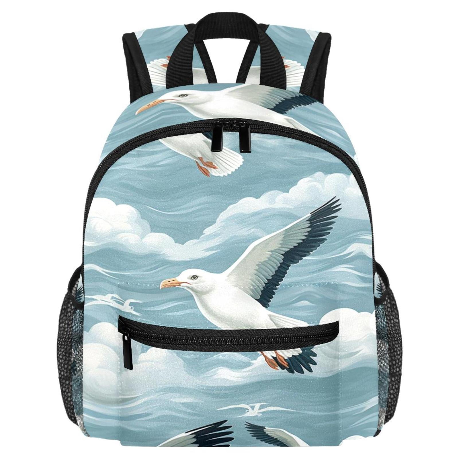 Seagull Airport Backpack Preppy Cute Mini Shoulder School Backpack ...