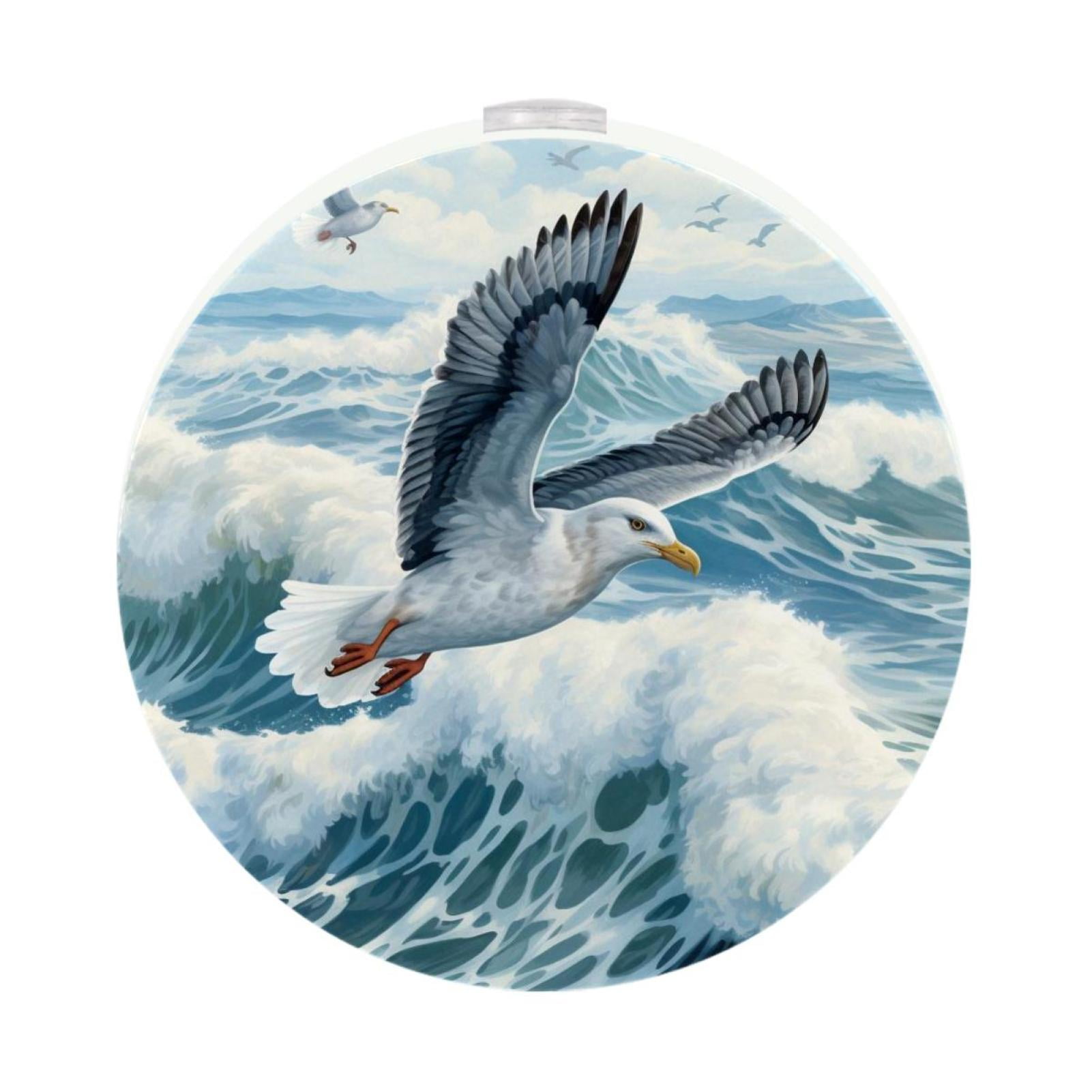Seagull Bright and Compact LED Round Night Light - Set of 2, Energy ...