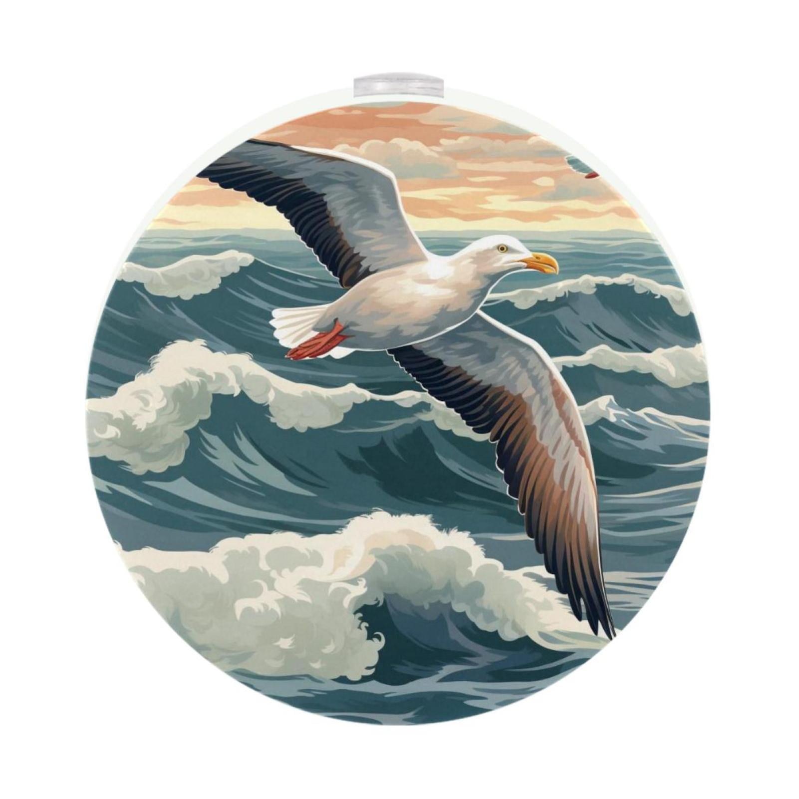 Seagull Bright and Compact LED Round Night Light - Set of 2, Energy ...