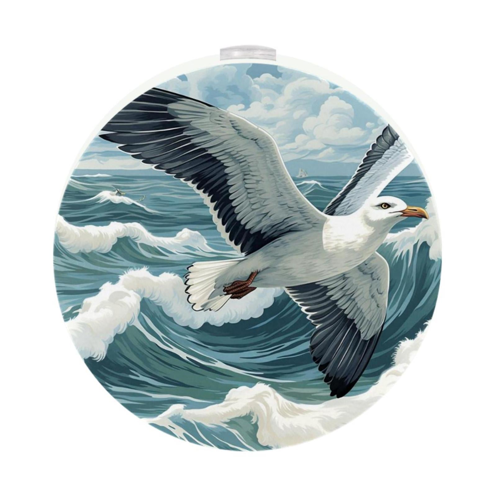 Seagull Bright and Compact LED Round Night Light - Set of 2, Energy ...