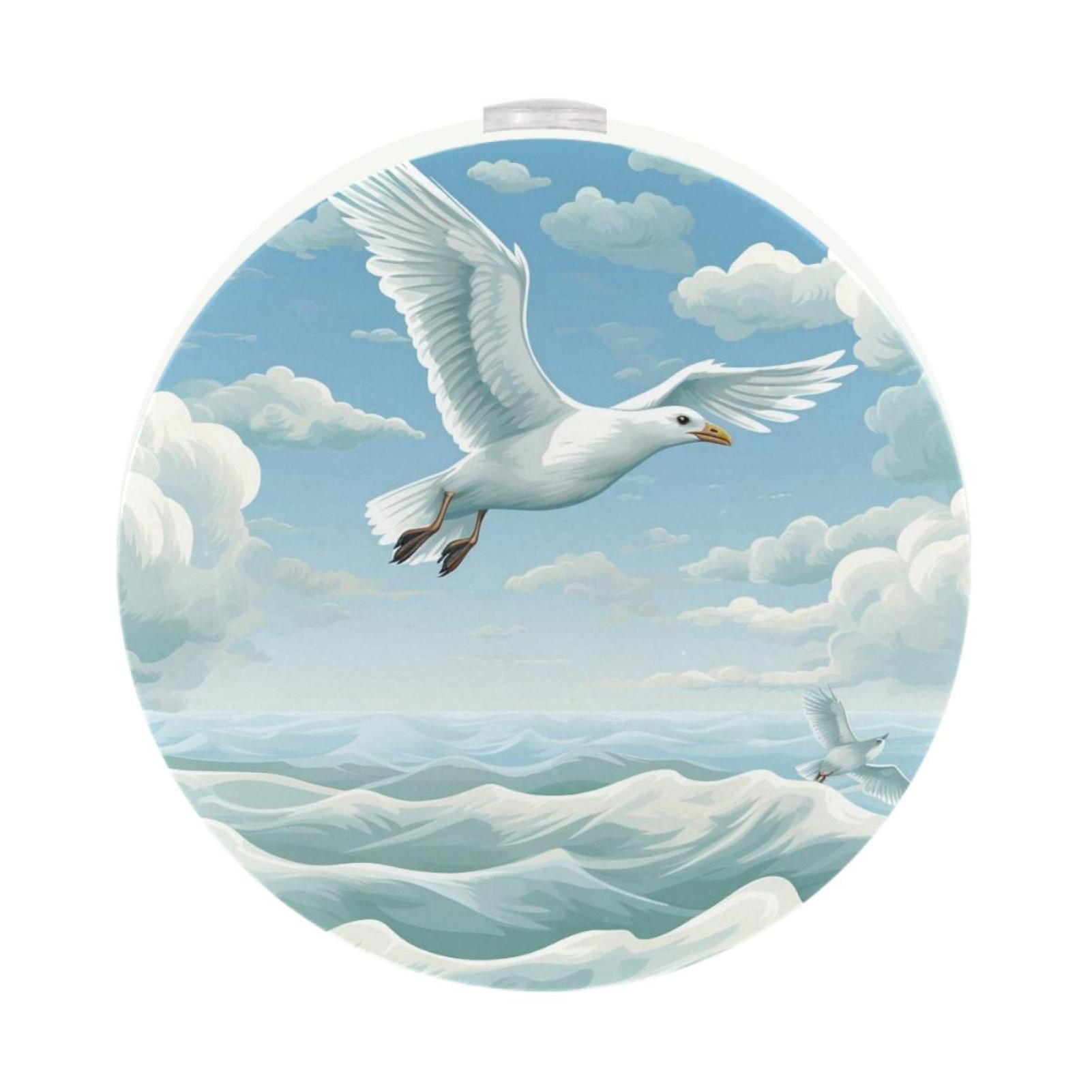 Seagull Bright and Compact LED Round Night Light - Set of 2, Energy ...