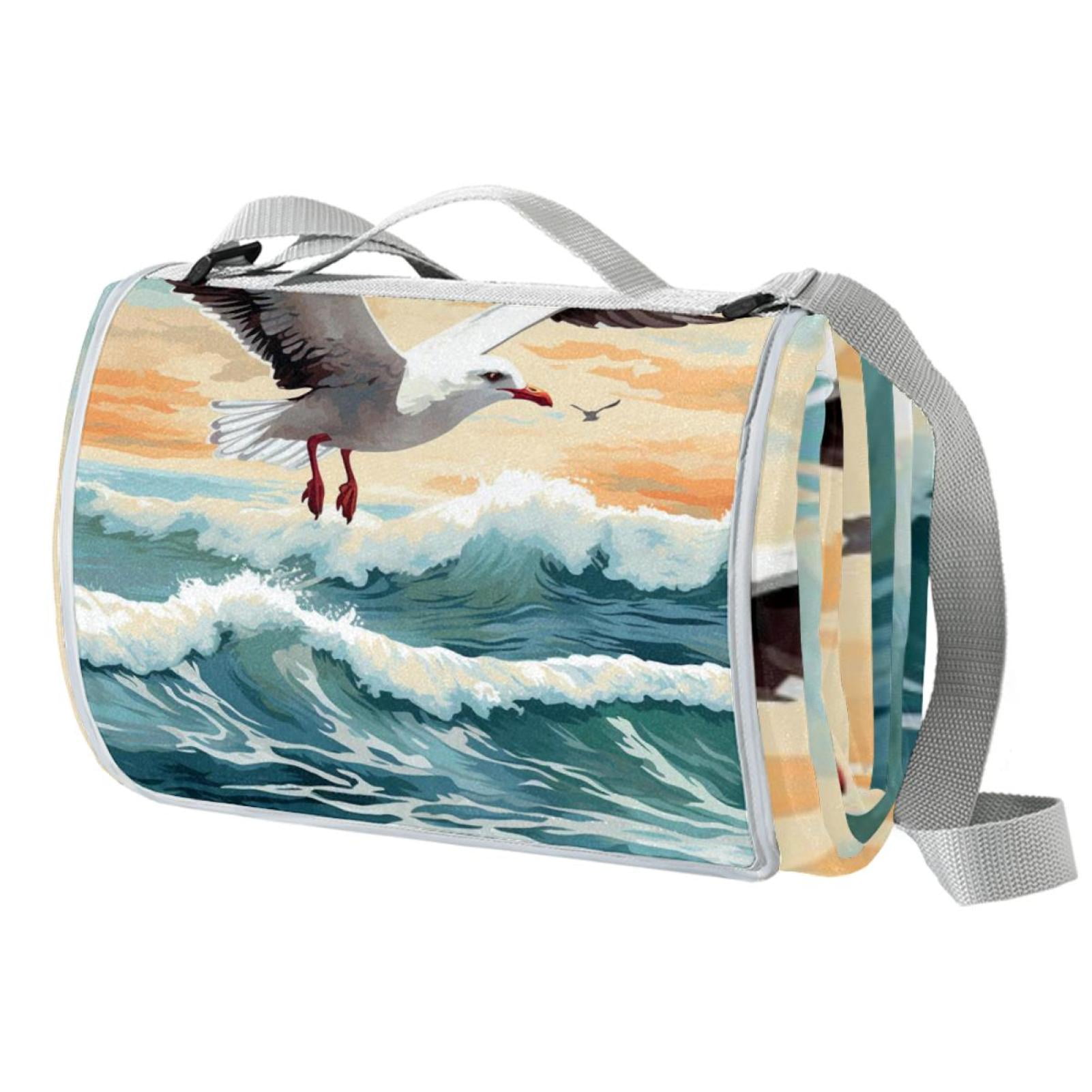 Seagull Canvas Picnic Mat for Outdoor Activities and Beach Trips with ...