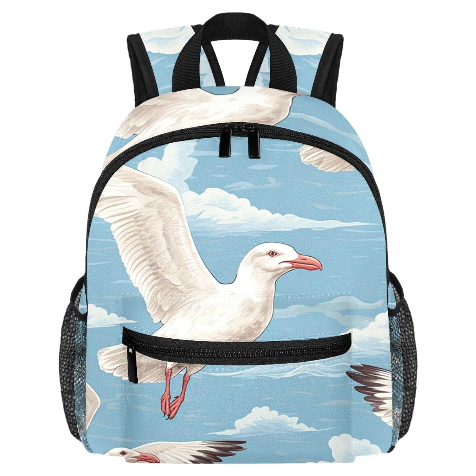 Seagull Cute Adjustable Shoulder Strap Backpack with Large Capacity ...