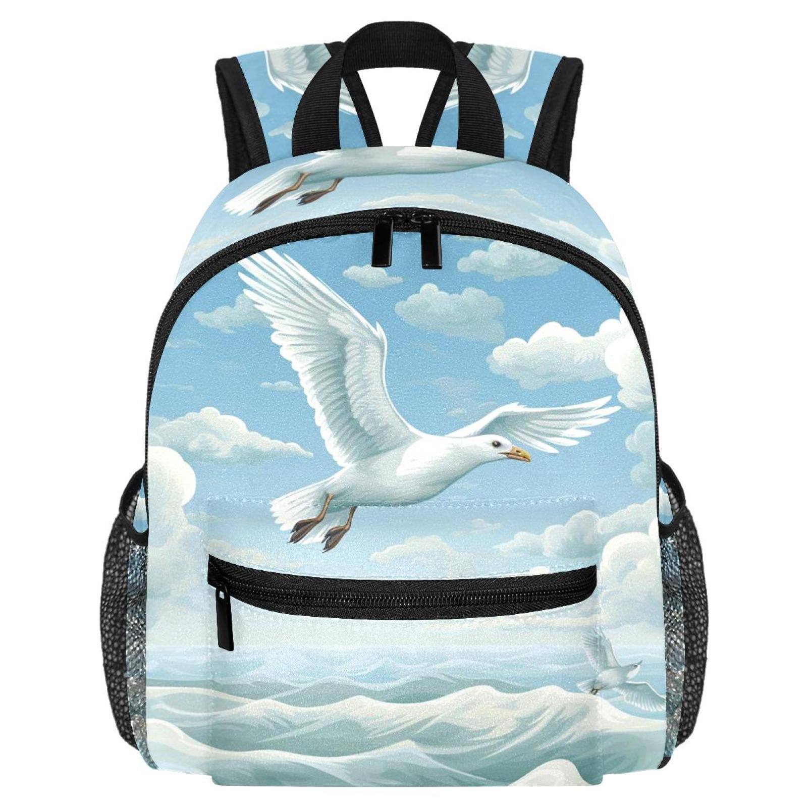 Seagull Cute Adjustable Shoulder Strap Backpack with Large Capacity ...