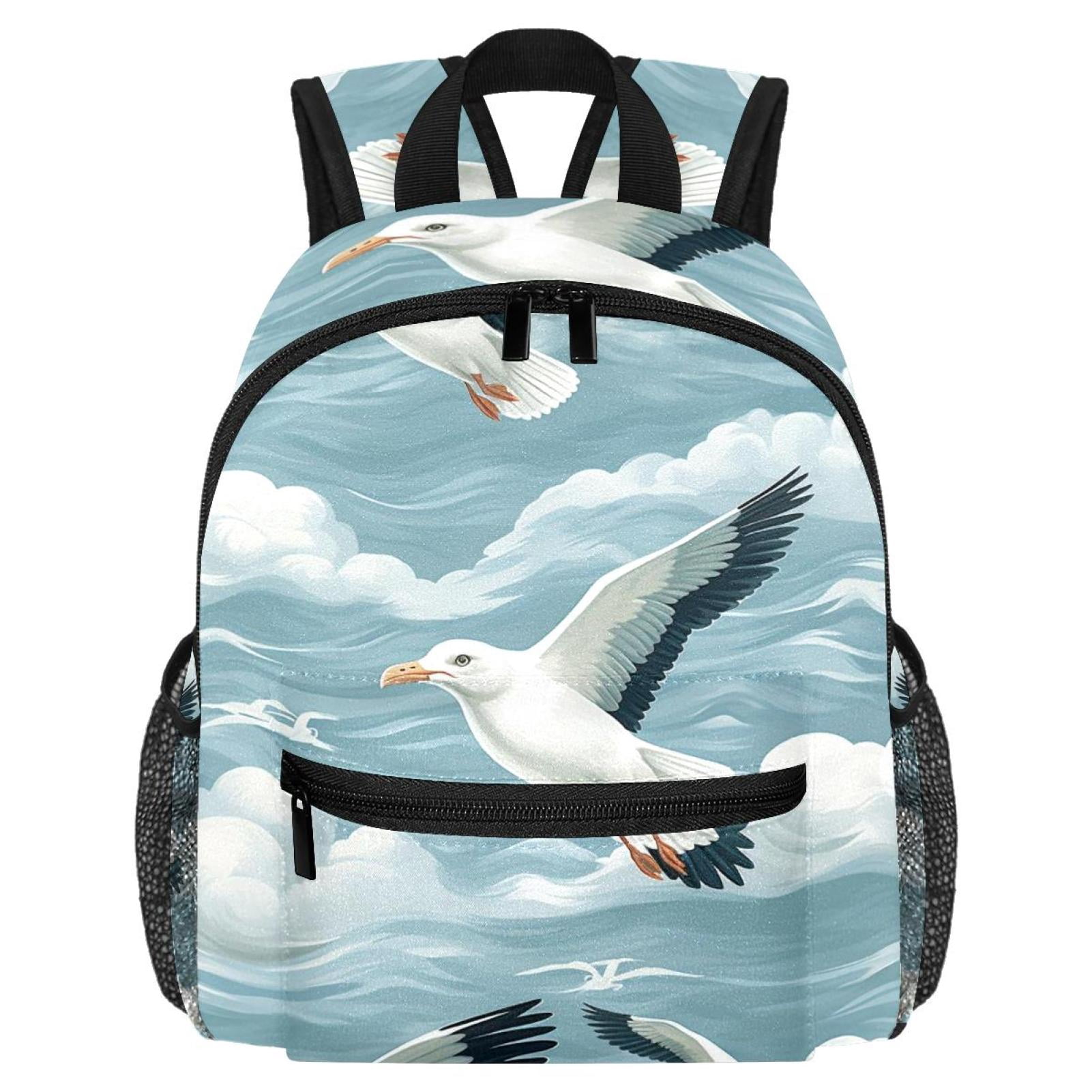 Seagull Cute Adjustable Shoulder Strap Backpack with Large Capacity ...