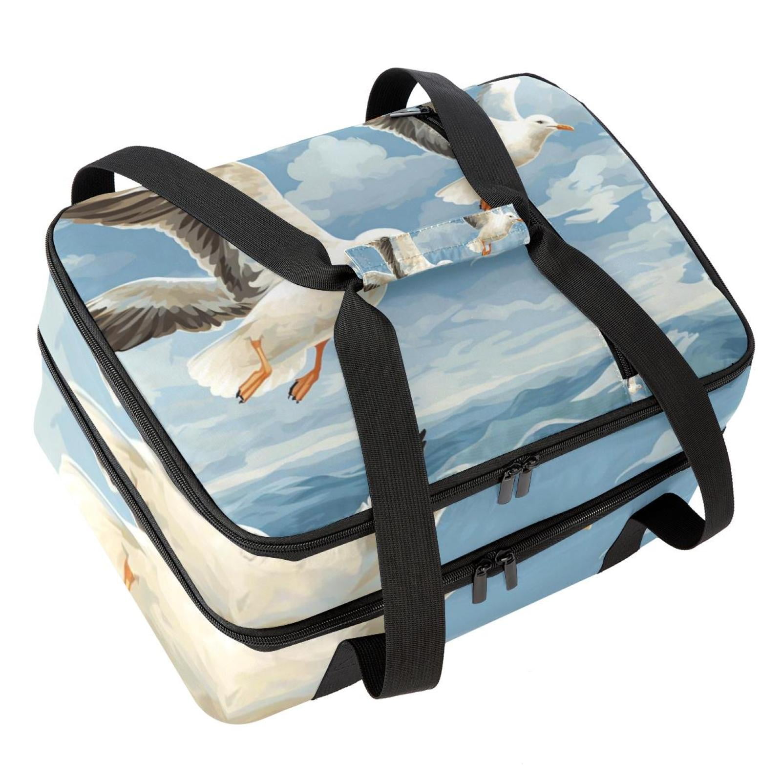 Seagull Double Layered Insulated Refrigerated Lunch Bag with Large ...