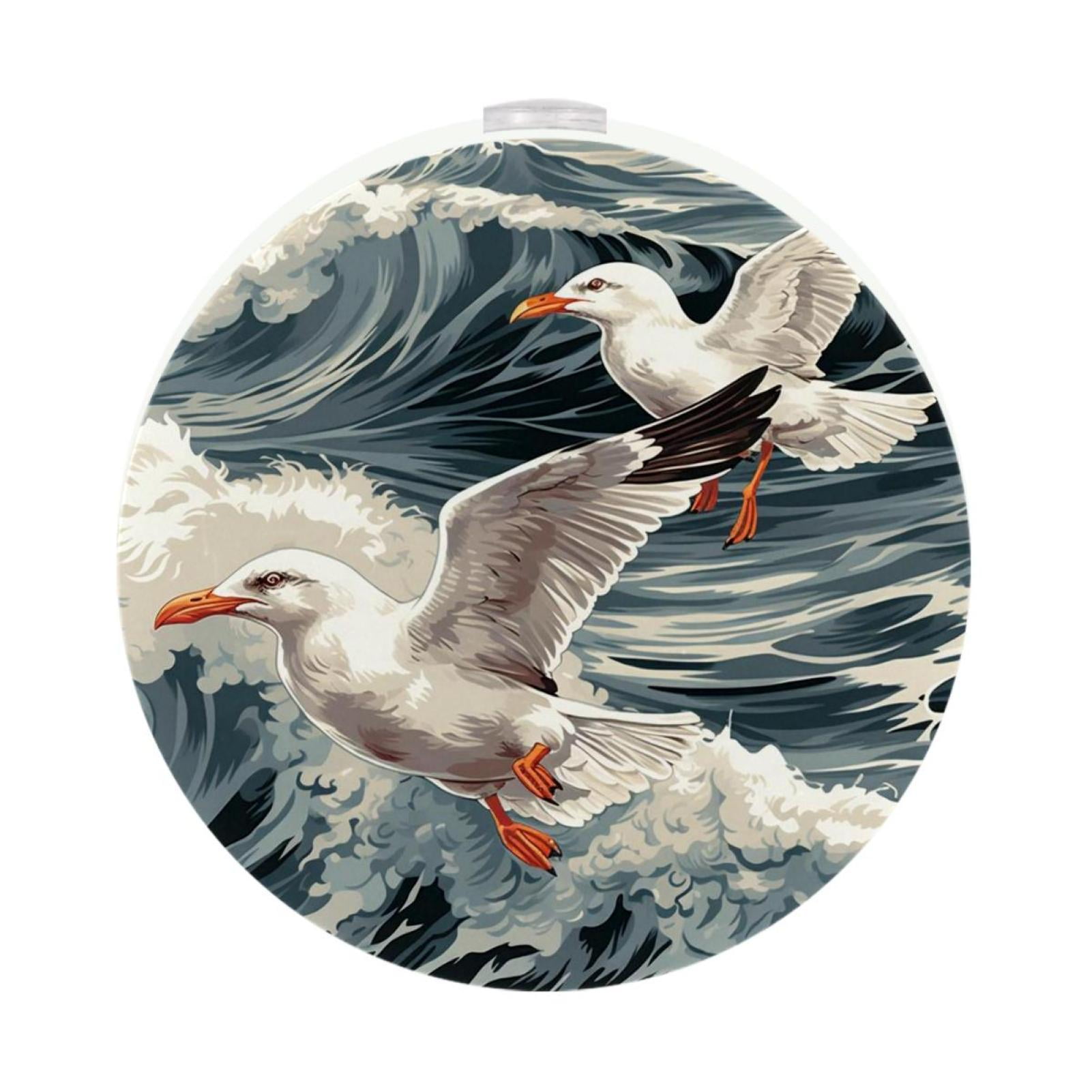 Seagull LED Round Night Light-2PCS | Energy-Efficient Plug-in ...
