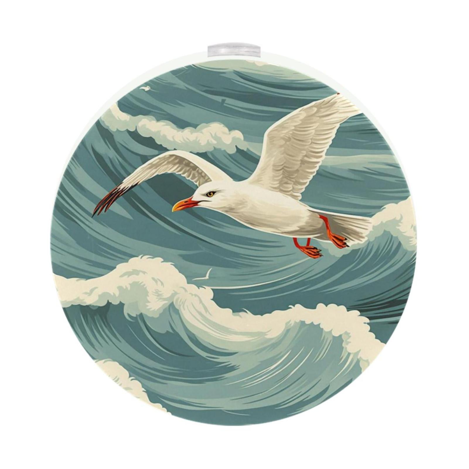 Seagull LED Round Night Light-2pcs: Energy-efficient, Environmentally ...