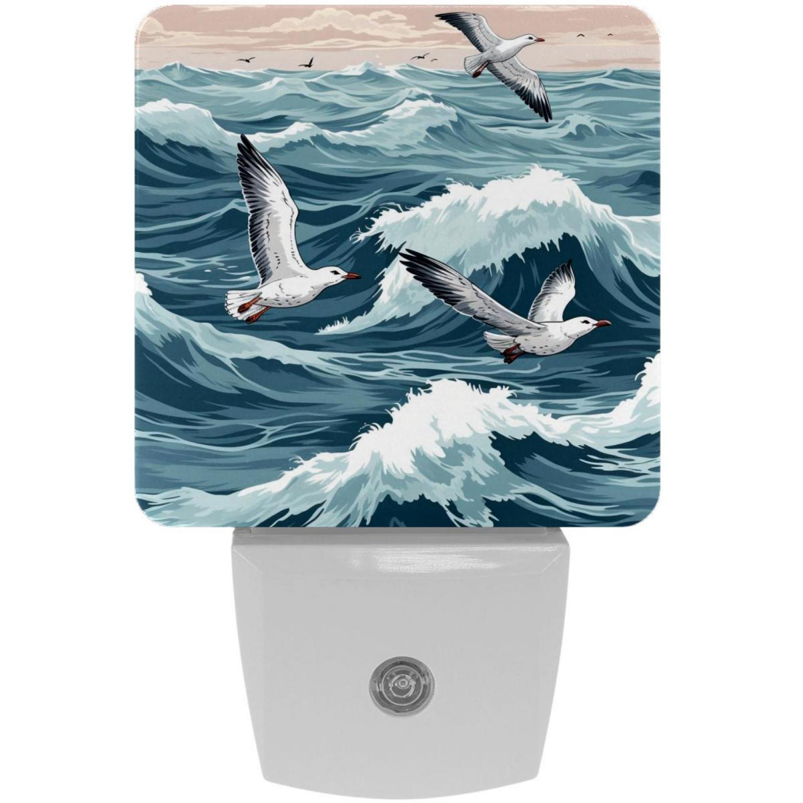 Seagull LED Square Night Light - Small and Bright Square-shaped LED ...