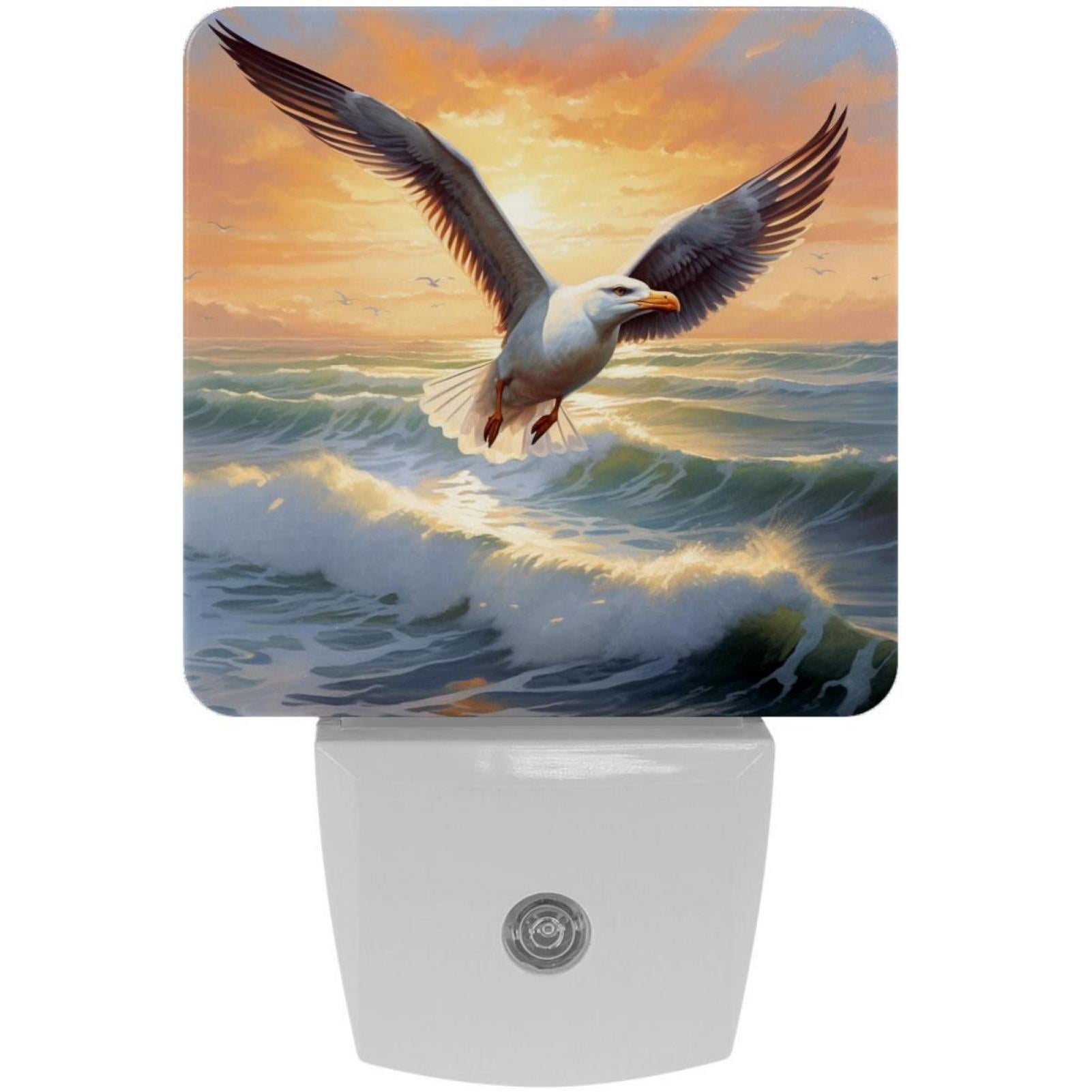 Seagull LED Square Night Lights - Bright and Compact Bedroom or ...