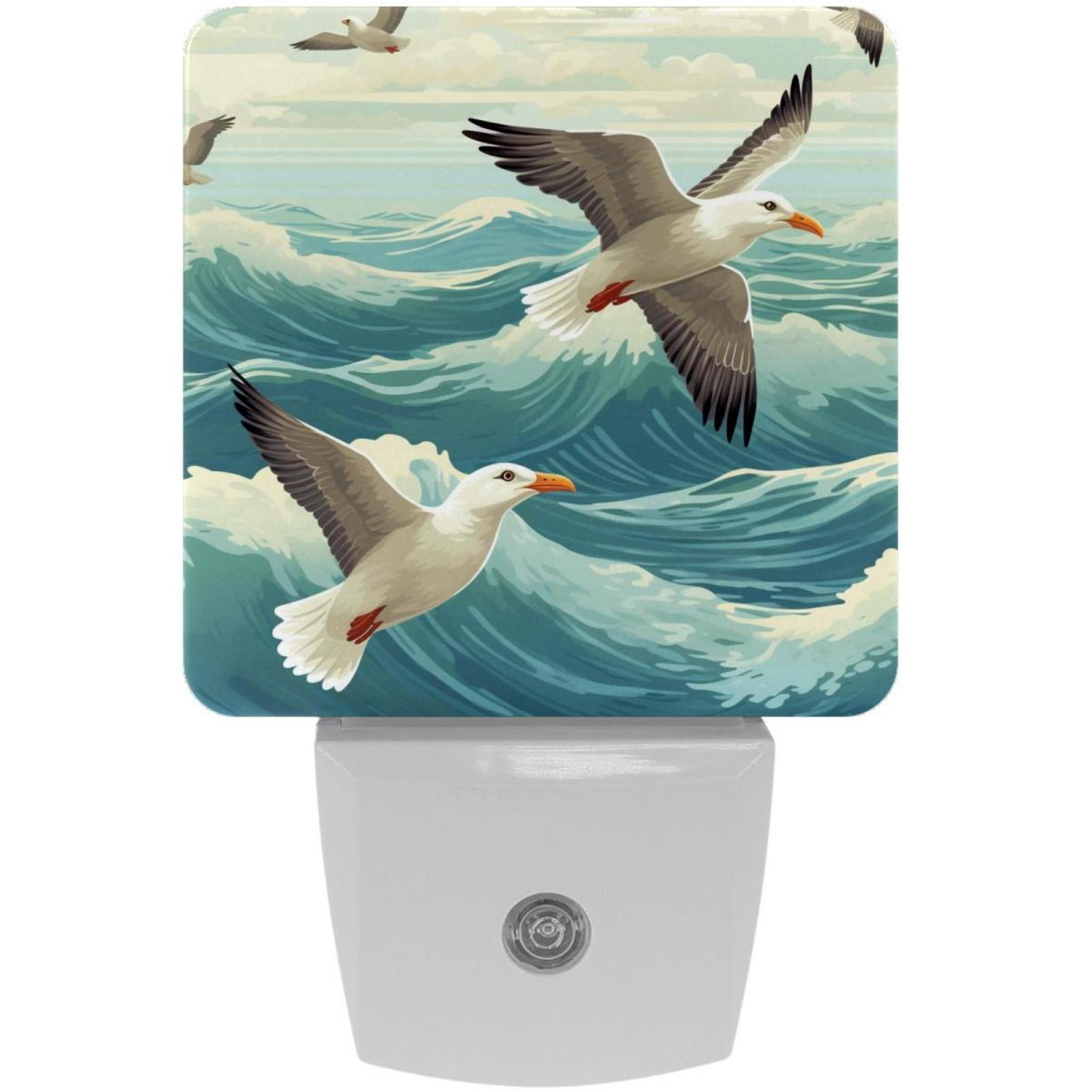 Seagull LED Square Night Lights with Motion Sensor - Modern and Energy ...