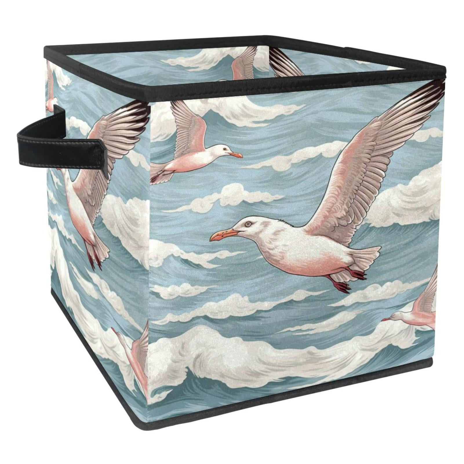 Seagull Large Capacity Foldable Storage Container Basket with Handle ...