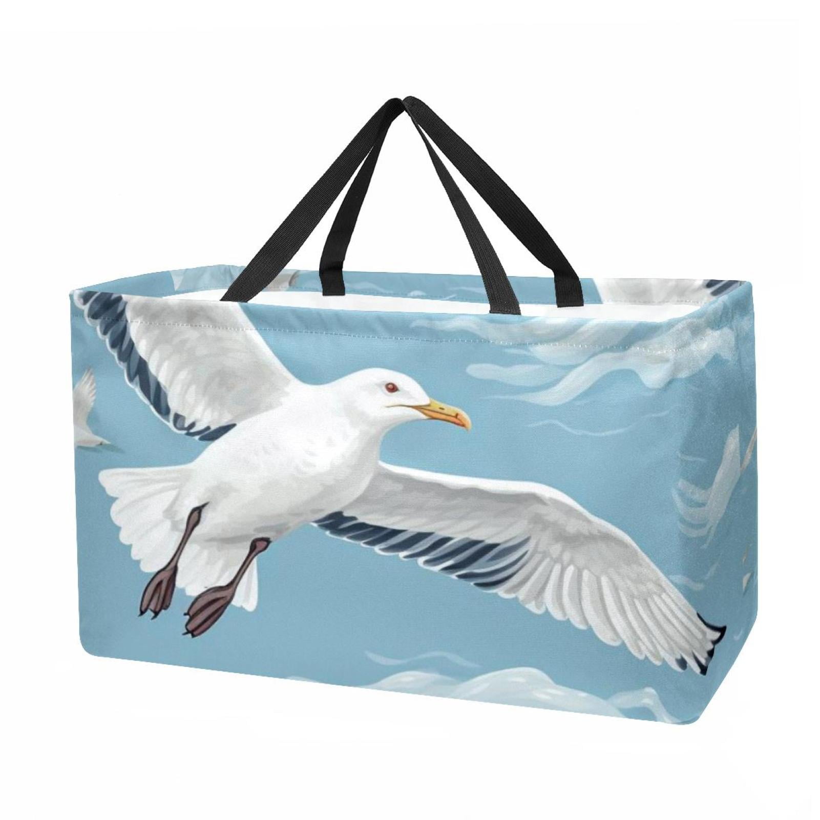 Seagull Large Capacity Reusable Foldable Cube Organizer with Oxford ...
