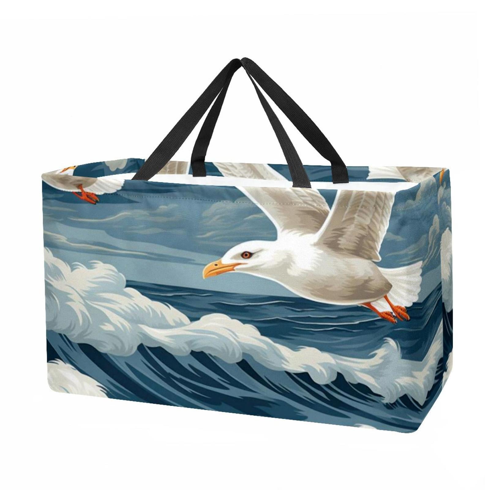 Seagull Large Capacity Reusable Foldable Cube Organizer with Oxford ...