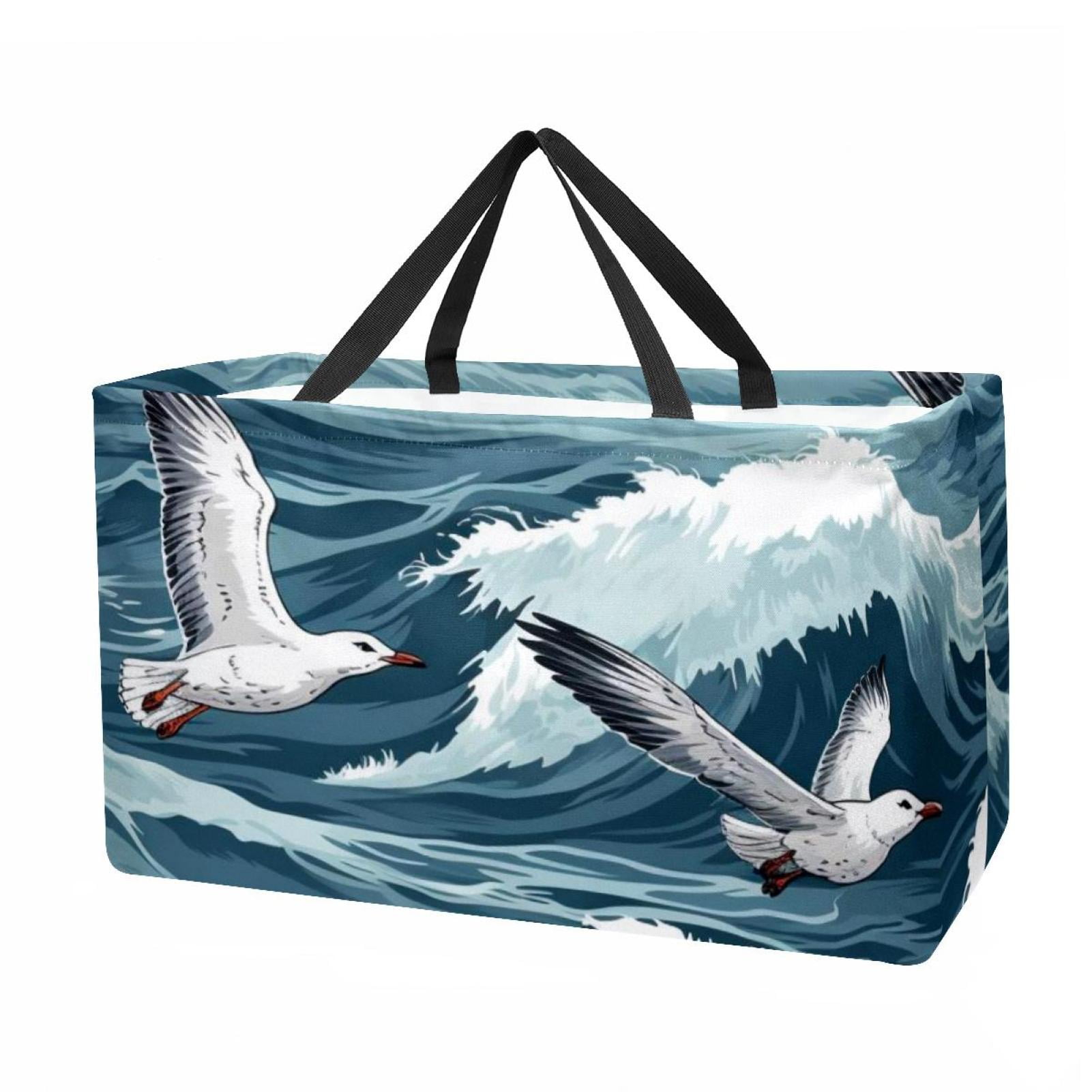 Seagull Large Capacity Reusable Foldable Cube Organizer with Oxford ...