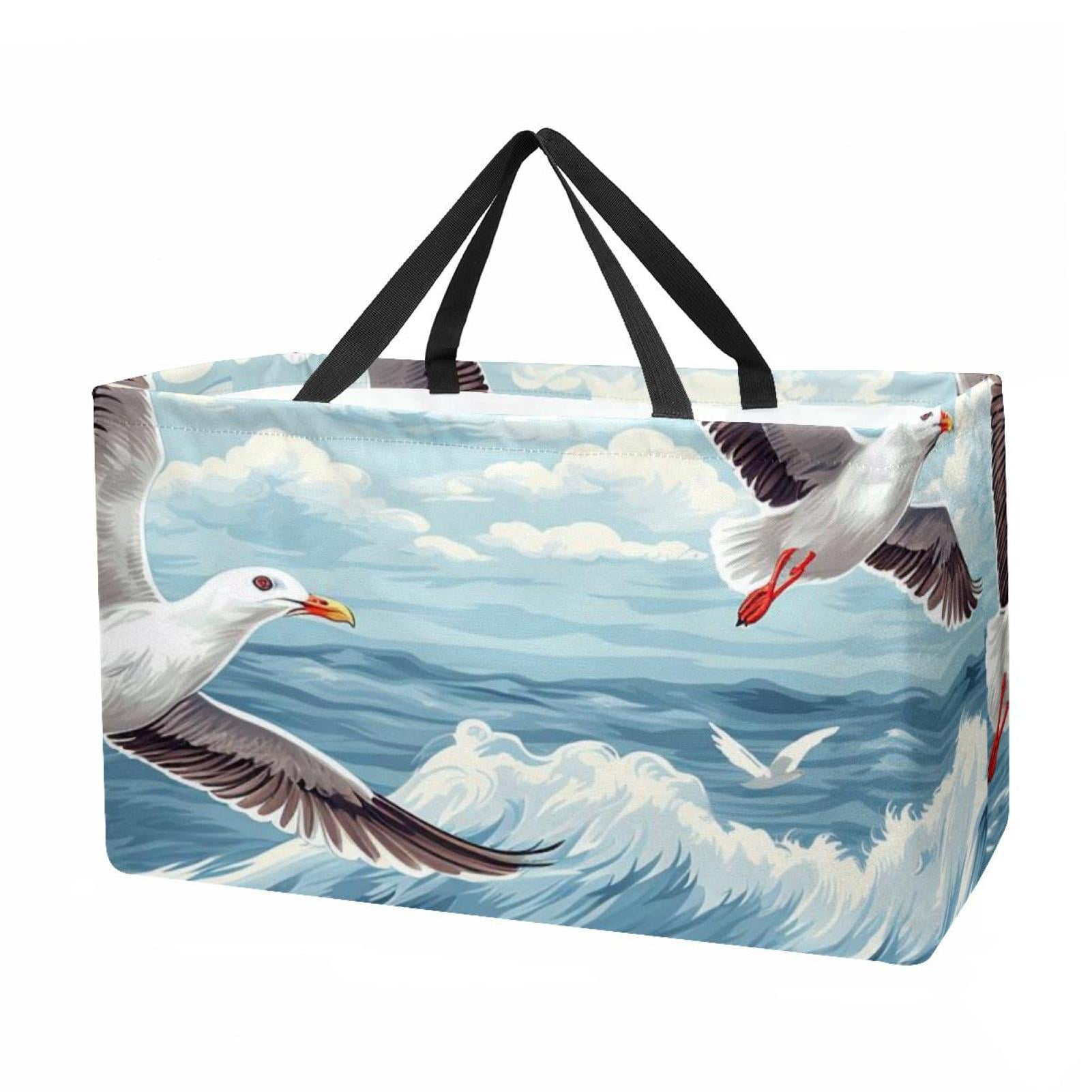 Seagull Large Capacity Reusable Oxford Cloth Storage Bin: Foldable ...