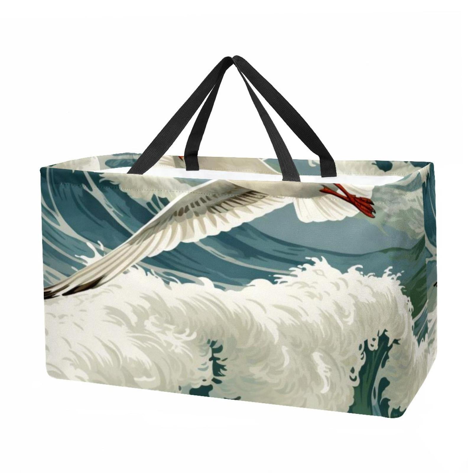 Seagull Large Capacity Reusable Oxford Cloth Storage Bin: Foldable ...