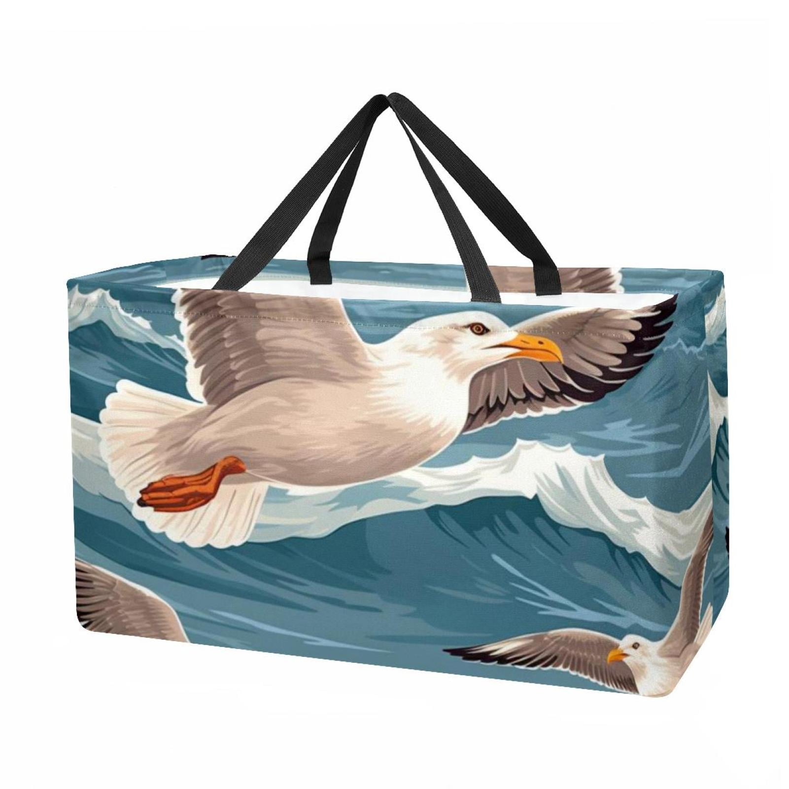 Seagull Large-capacity Foldable Reusable Shopping Bag: Oxford Cloth ...