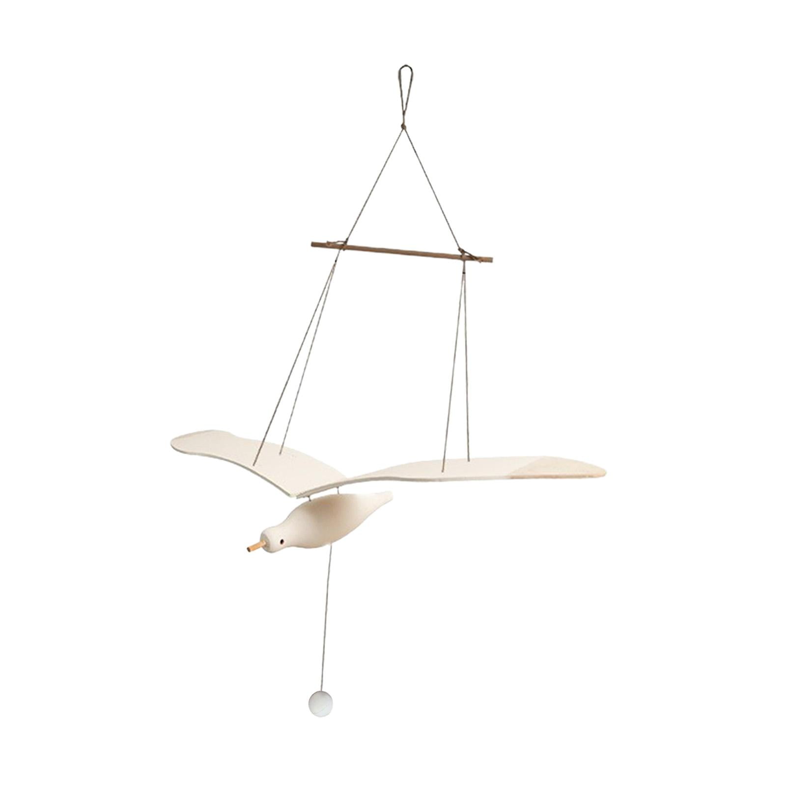 Seagull Mobile, Hanging Soaring Seagulls, Creative Hanging Mobile Wood ...