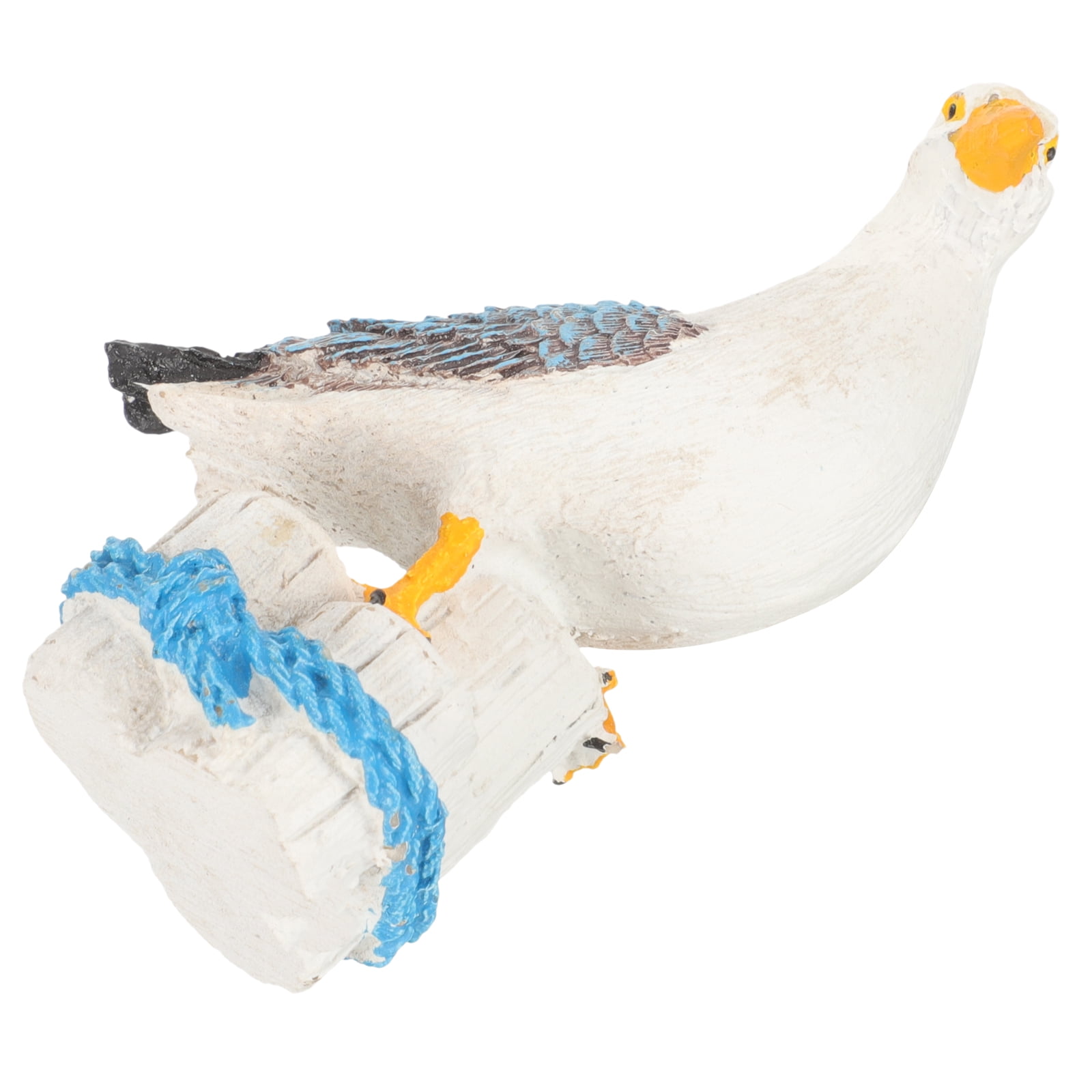 Raindrops Resin Seagull Figurine Bird Statue for Home Desktop or Garden ...