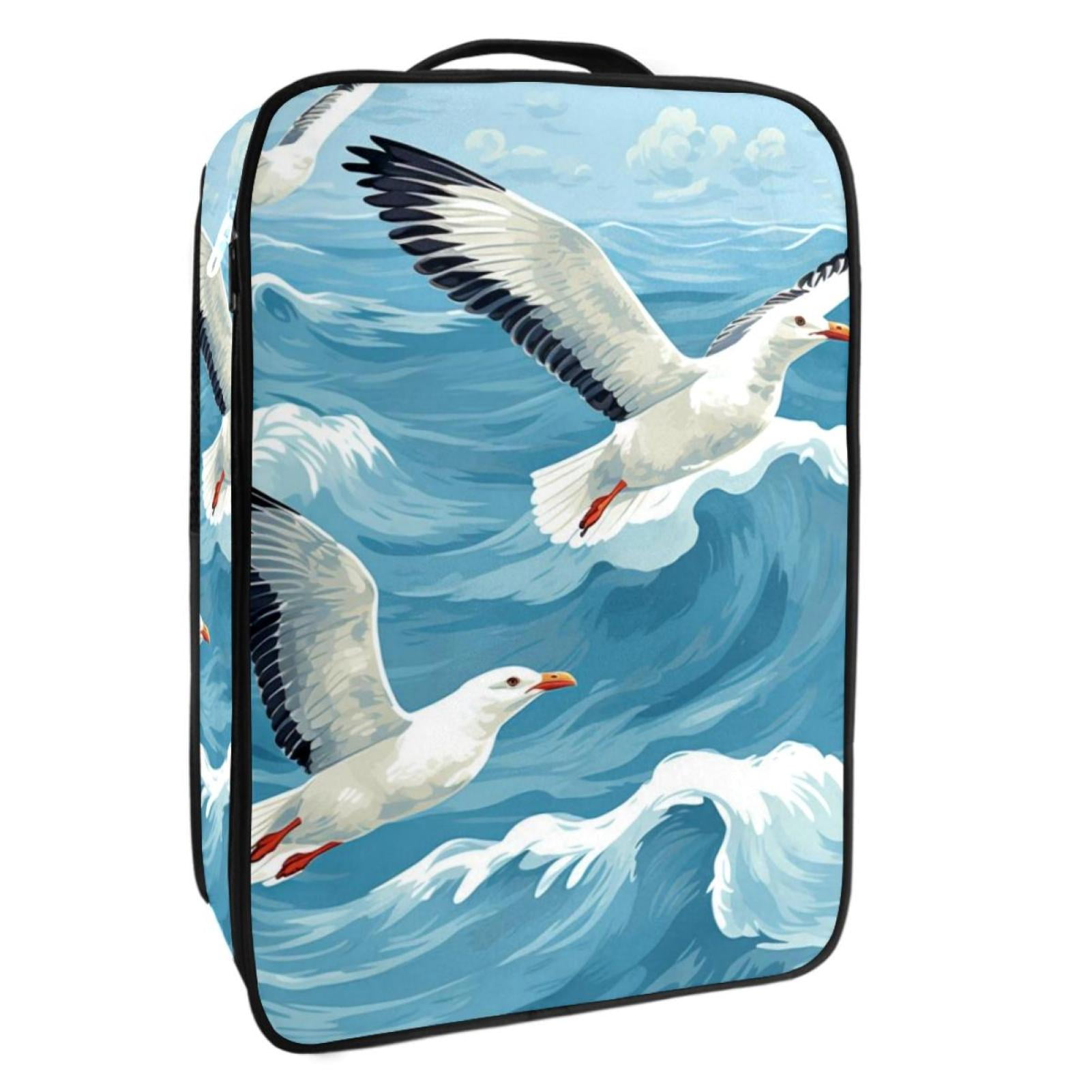 Seagull Polyester Shoe Boxes - Pack of 5 Reusable Storage Containers ...