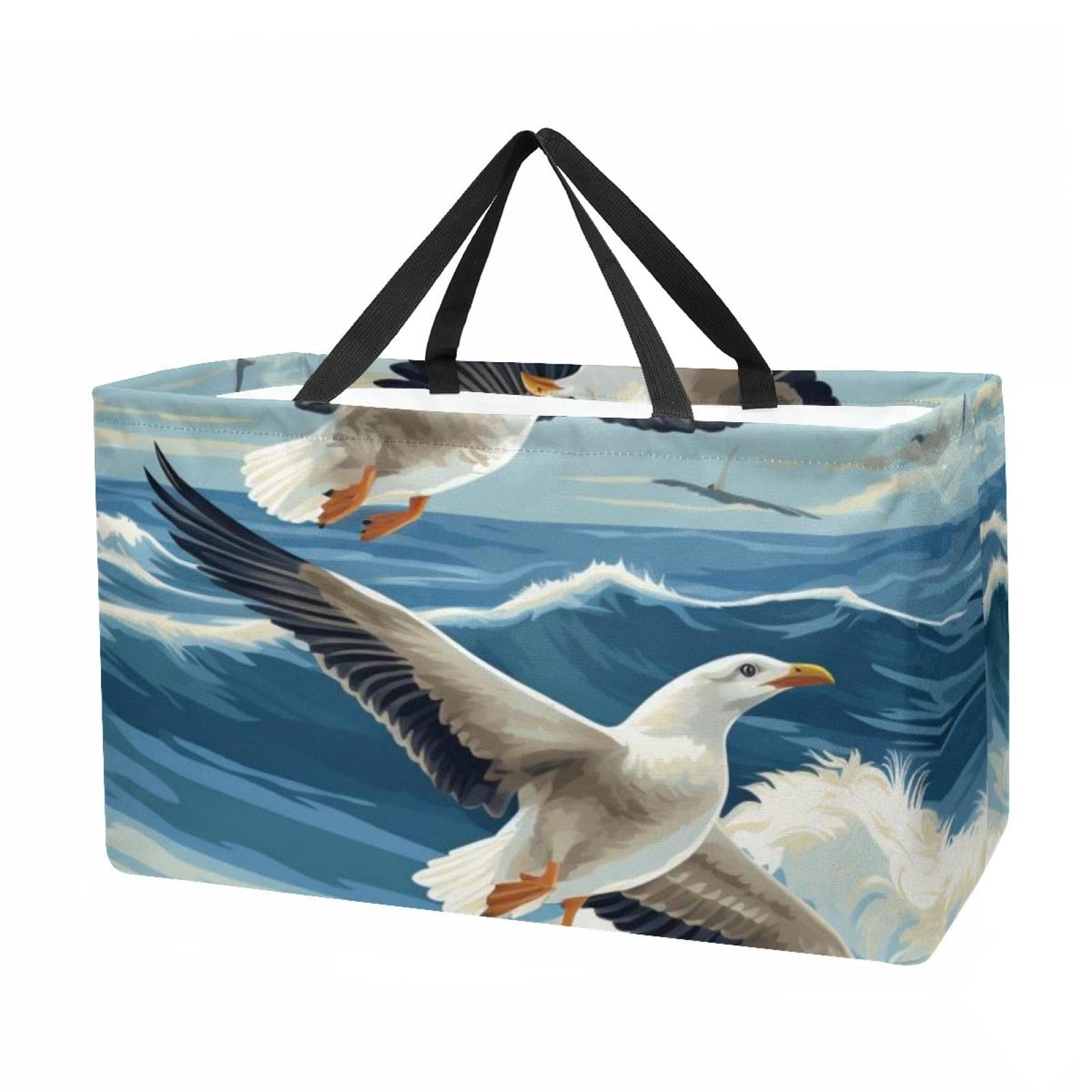 Seagull Premium Oxford Cloth Shopping Bags: Reusable, Foldable, and ...