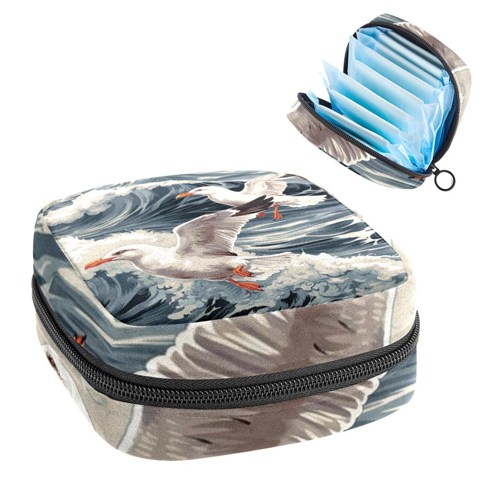 Seagull Storage Bag for Sanitary Napkins - Velvet, Sponge, and Oxford ...