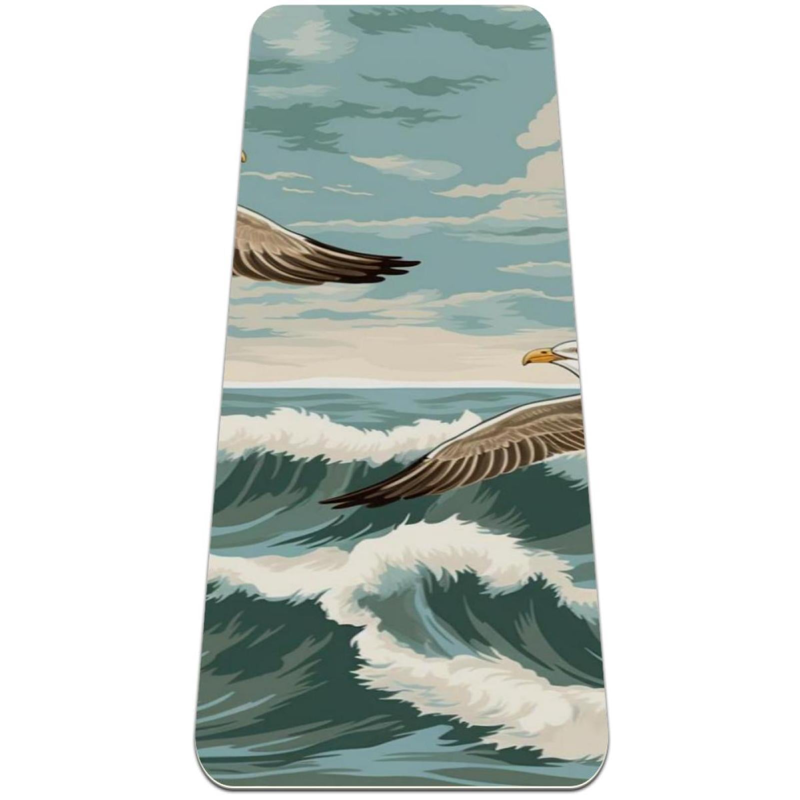 Seagull TPE Yoga Mat for Pilates, Exercise, and Fitness -Texture ...