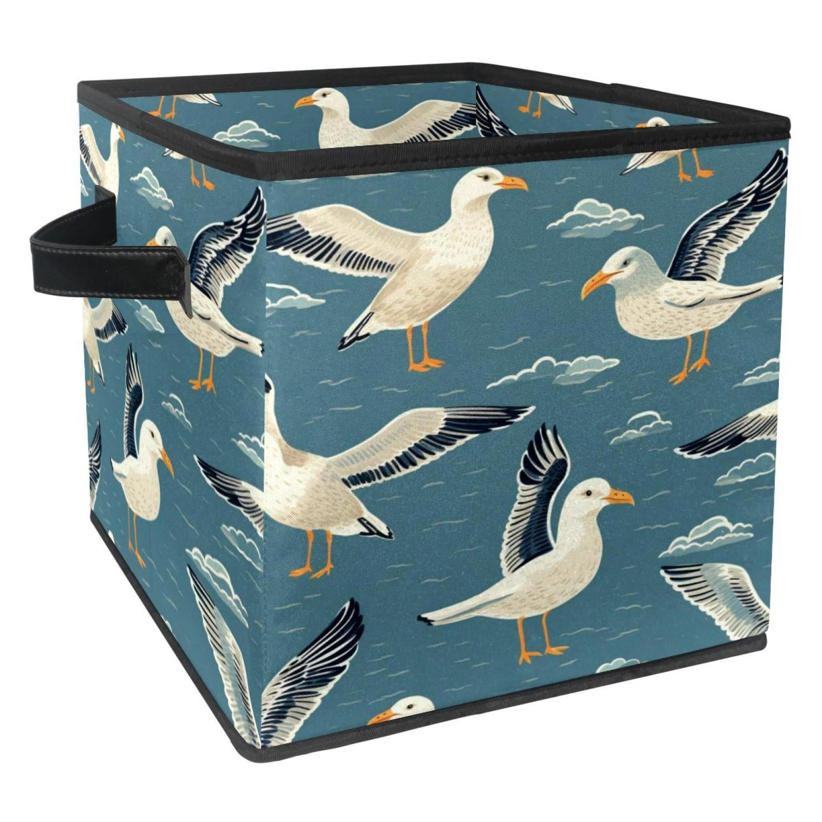 Seagull Toy Storage Box, Foldable with Handle, 10.8"x10.5"x10.6", Large ...