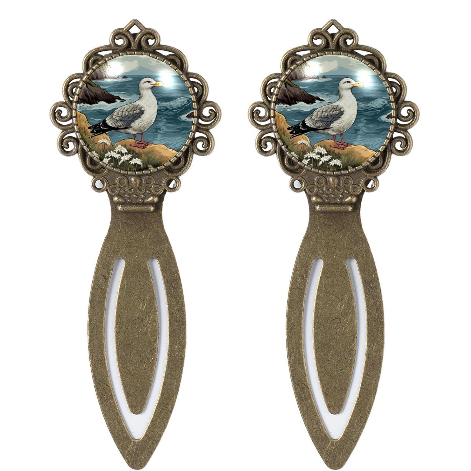 Seagull Vintage Copper-Colored Lace Bookmarks: Stainless Steel Book ...