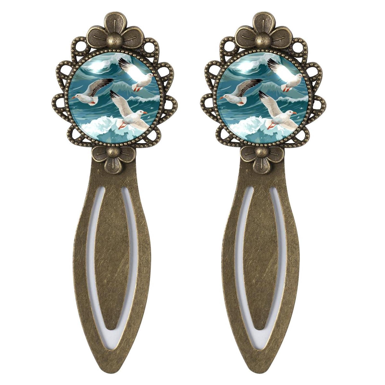 Seagull Vintage Copper-Colored Lace Bookmarks: Stainless Steel Reading ...