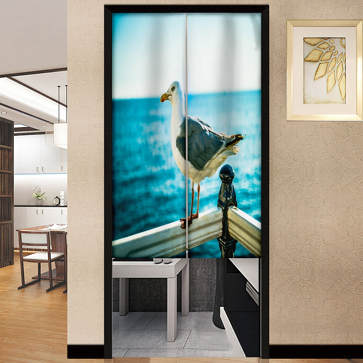 Seagull White s Japanese Door Curtain Adult Household Bathroom Kitchen ...