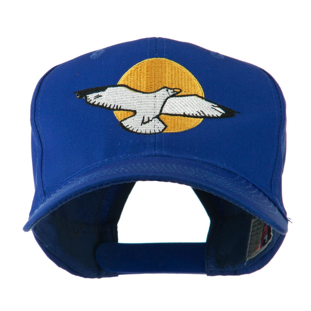 Seagull with Sun Embroidered Cap - Royal OSFM - Walmart.com