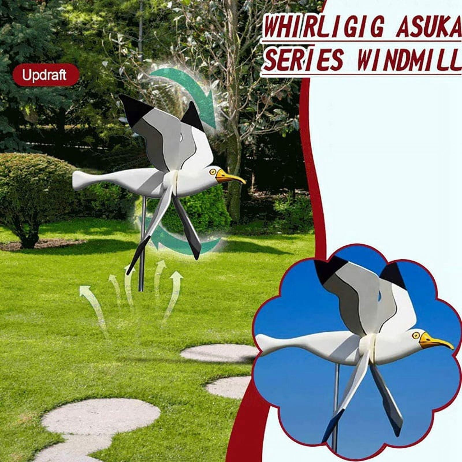 Seagulls Windmill,New Flying Seagul Windmill Garden Spinner Parrot ...