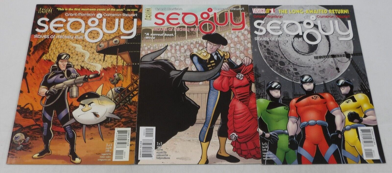 Seaguy: Slaves of Mickey Eye #1-3 VF/NM complete series Vertigo - Grant ...