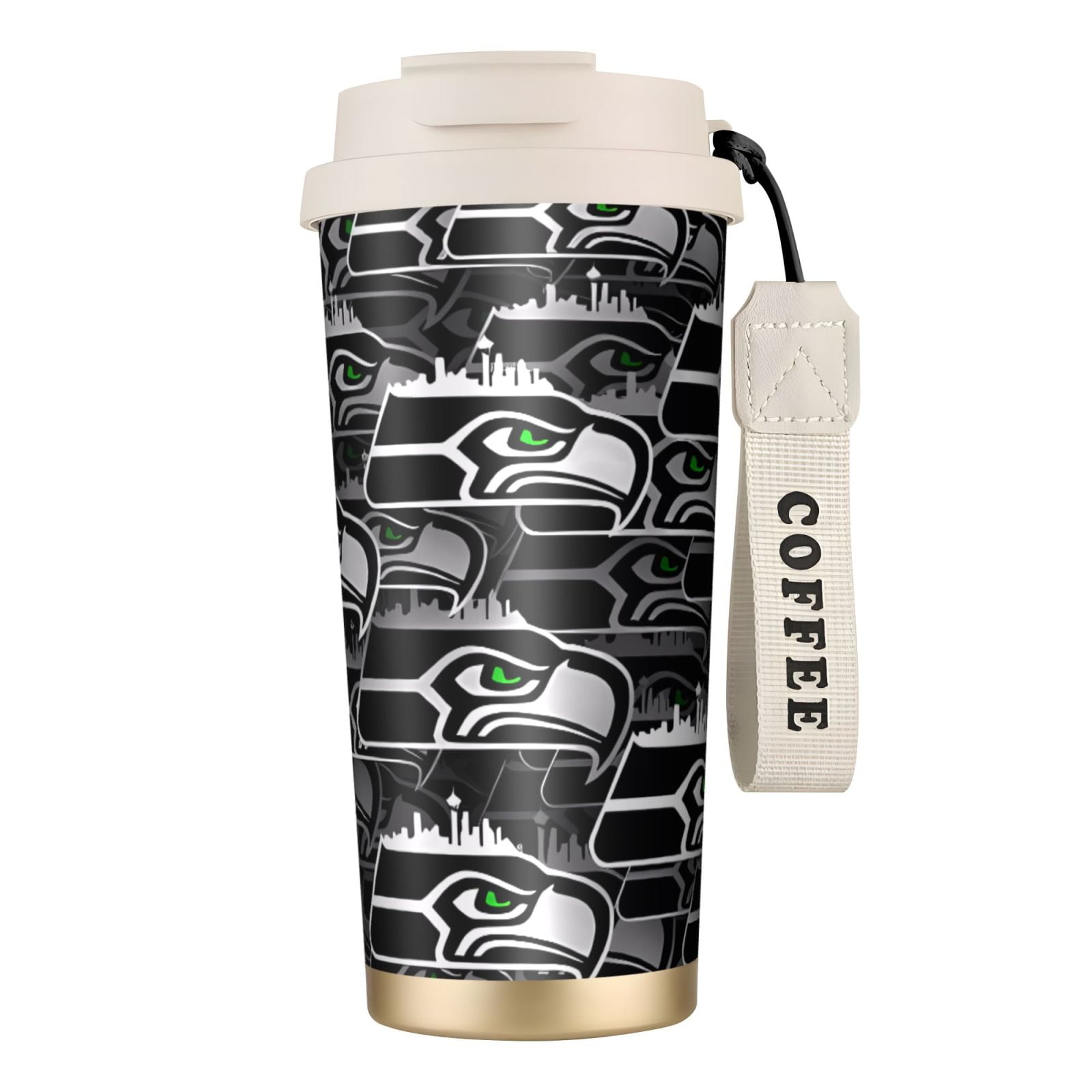 Seahawks 316 Stainless Steel Coffee Cup Football Team Insulated Travel ...