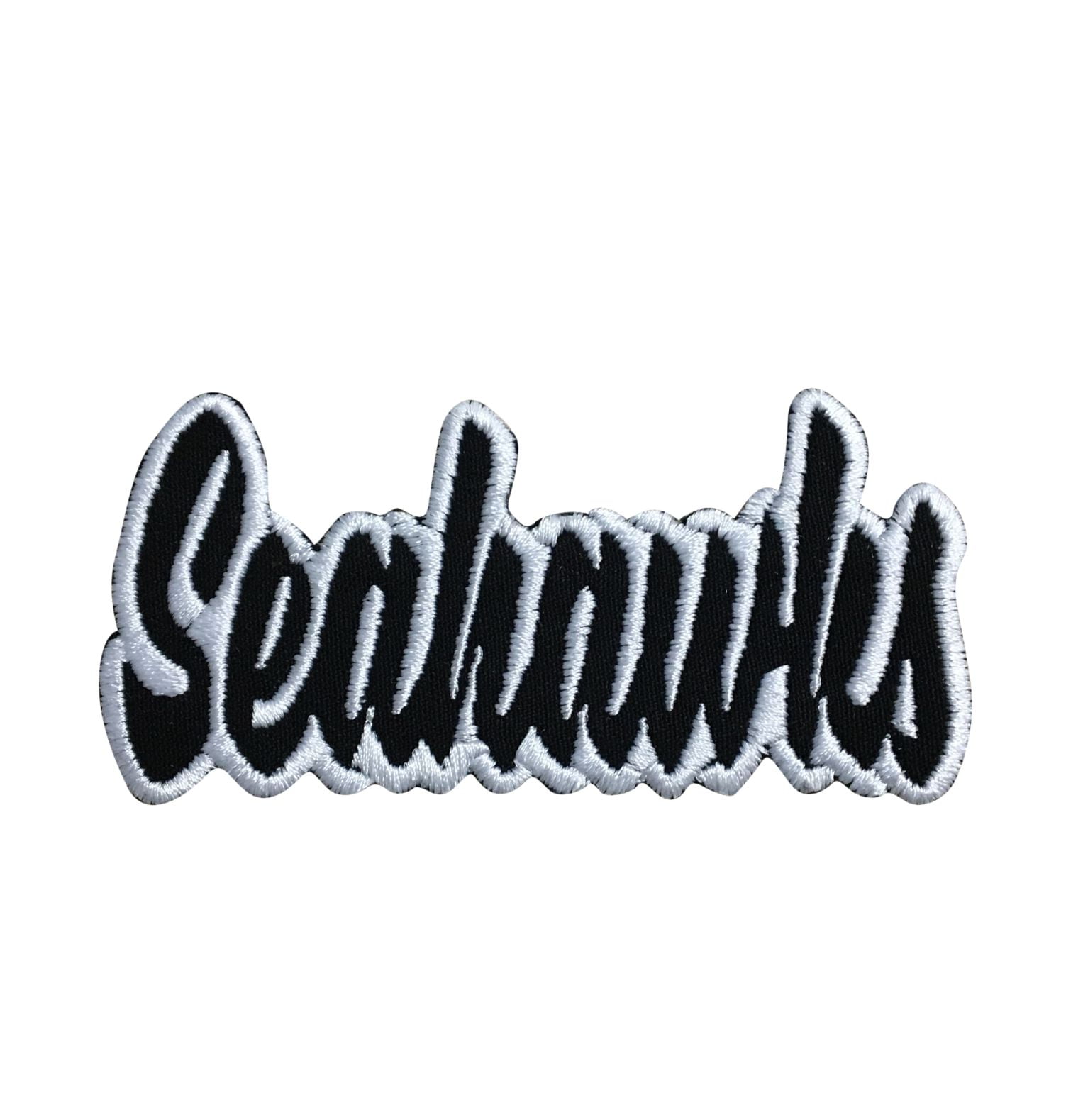 Seahawks - Black/White - Team Mascot - Words/Names - Iron on Applique ...