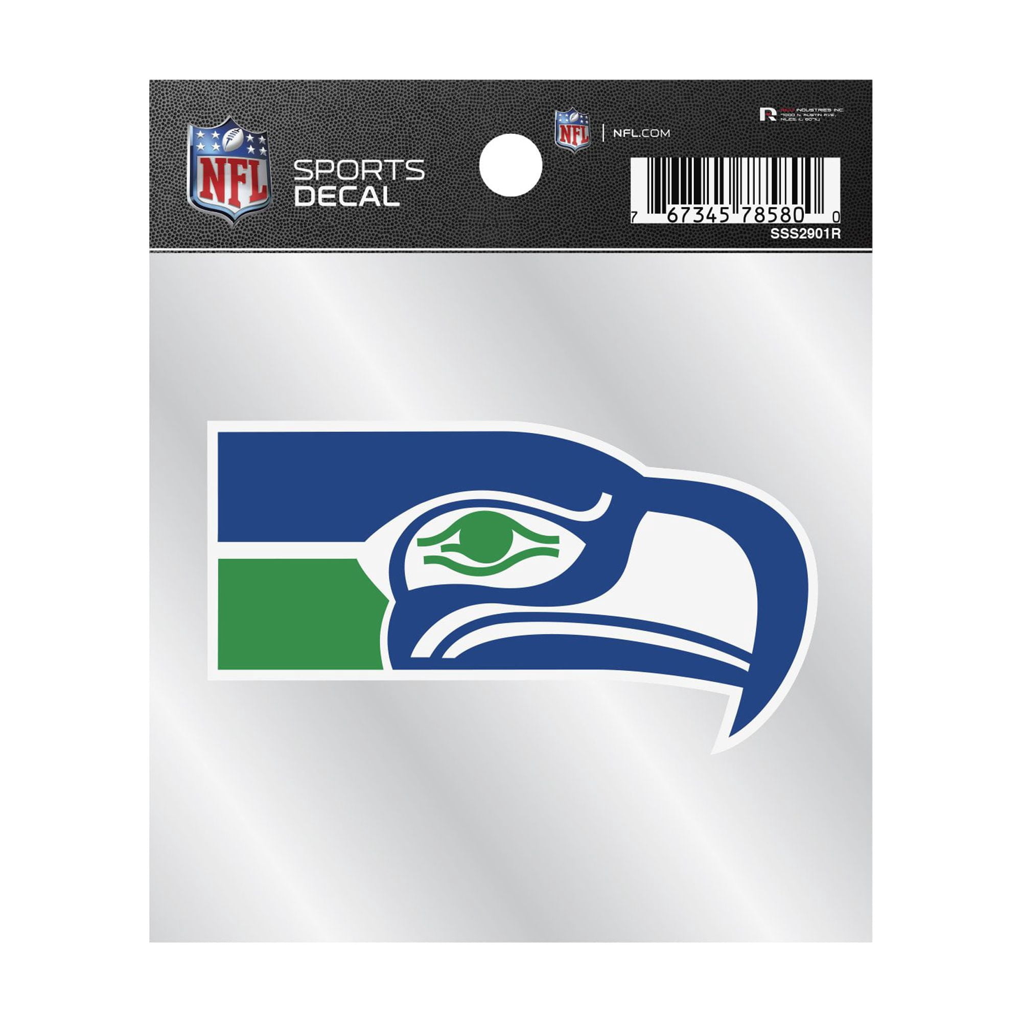 Seahawks Clear Backer Decal W/ Retro Logo (4"X4") - Walmart.com
