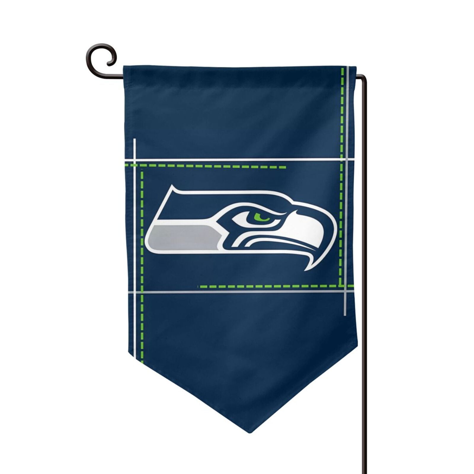 Seahawks Football Fans Double Sided Garden Banner flags Sharp Corner ...