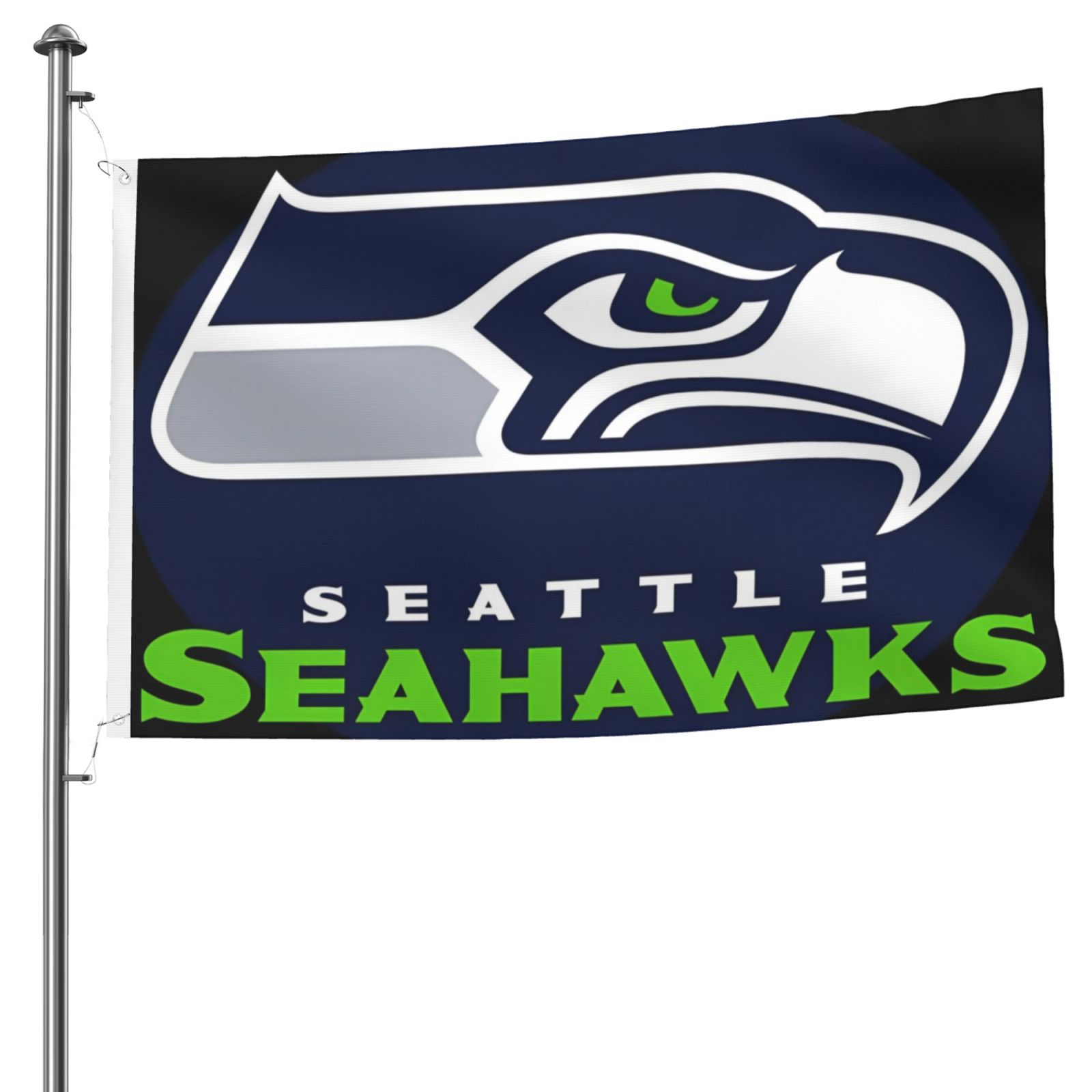 Seahawks Football Sport Fans Double Two Sided House Flag 5X8FT，Welcome ...