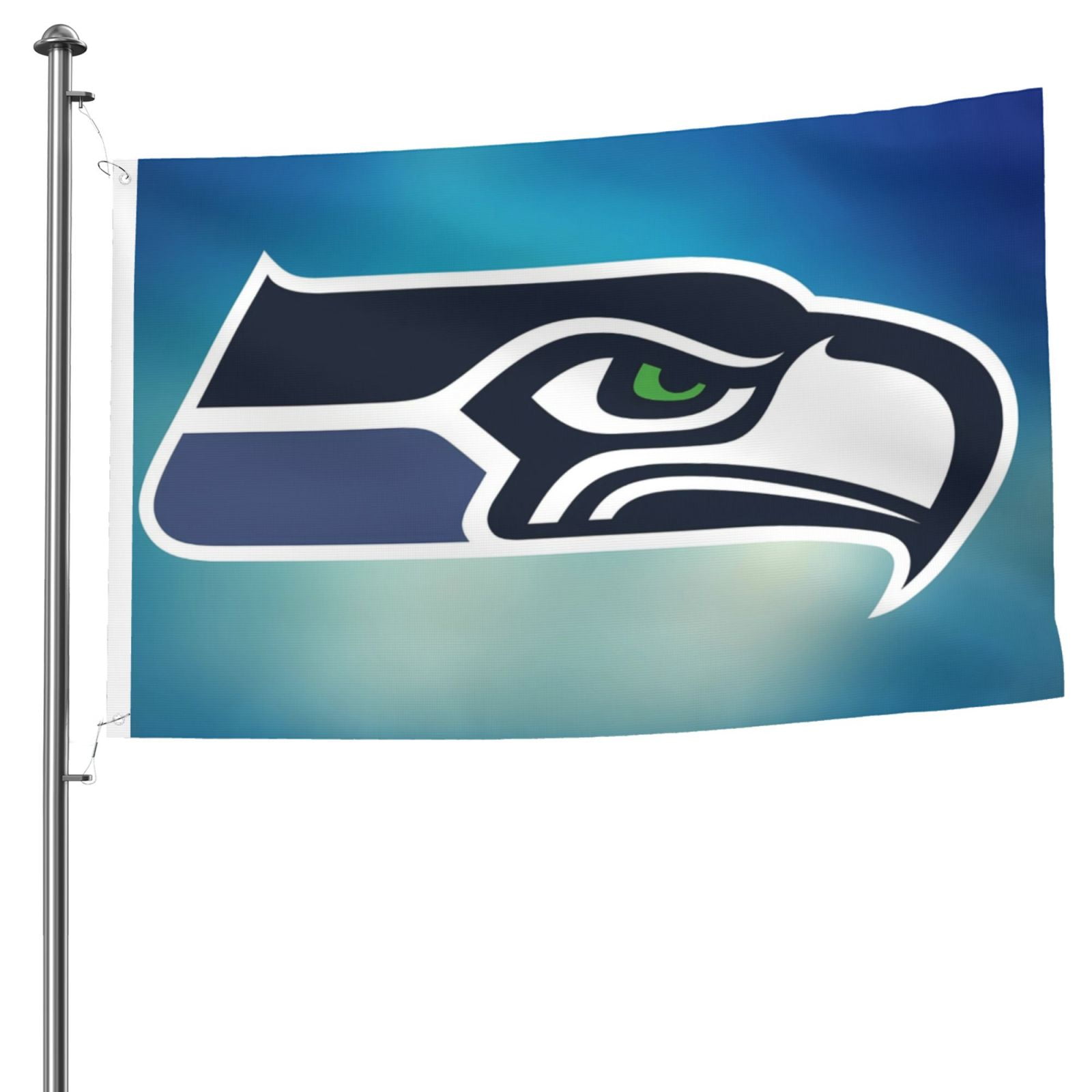 Seahawks Football Sport Fans Double Two Sided House Flag 5X8FT，Welcome ...