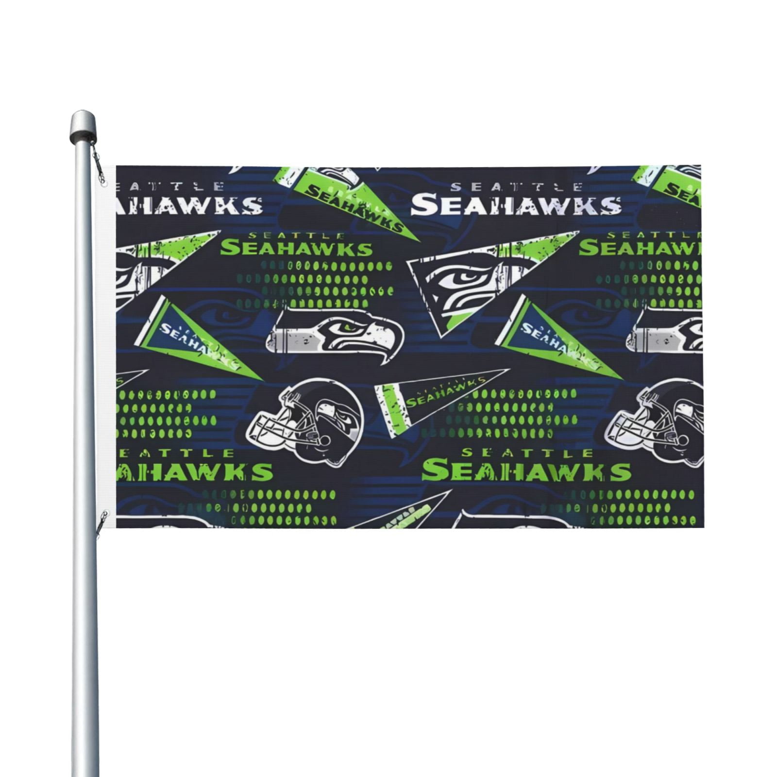Seahawks Football Team Double Sided Support Flag, Outdoor Decorative ...
