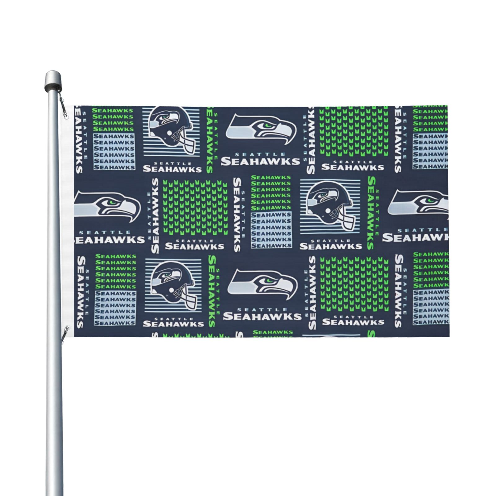 Seahawks Football Team Double Sided Support Flag, Outdoor Decorative ...