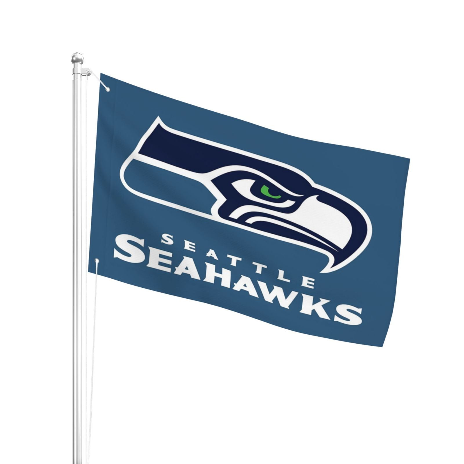 Seahawks Football Team Graphic 3-Ply Double Sided Flag 2x3ft in Vibrant ...