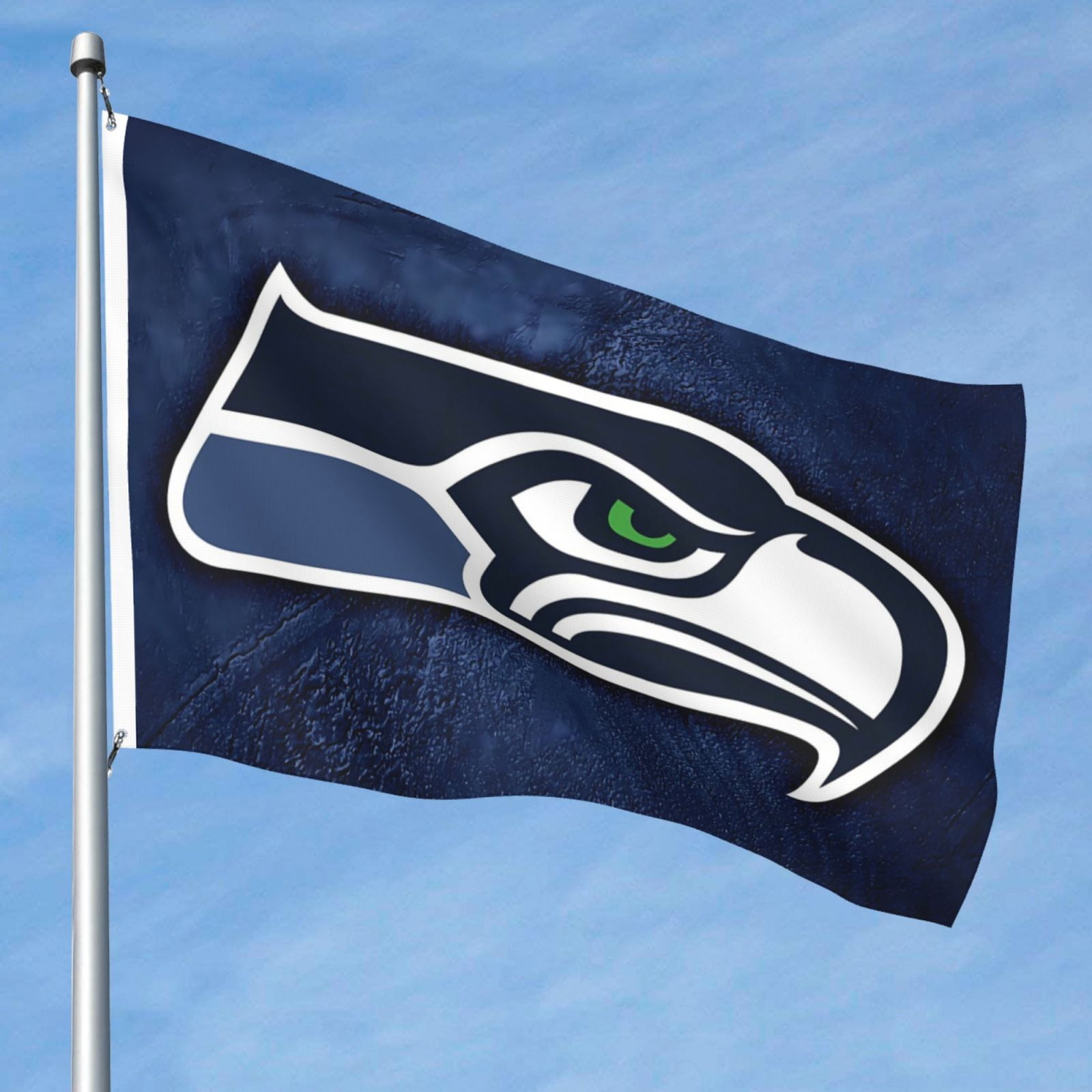 Seahawks Football Team Outdoor 5x8ft Double Sided Flag - Lightweight ...