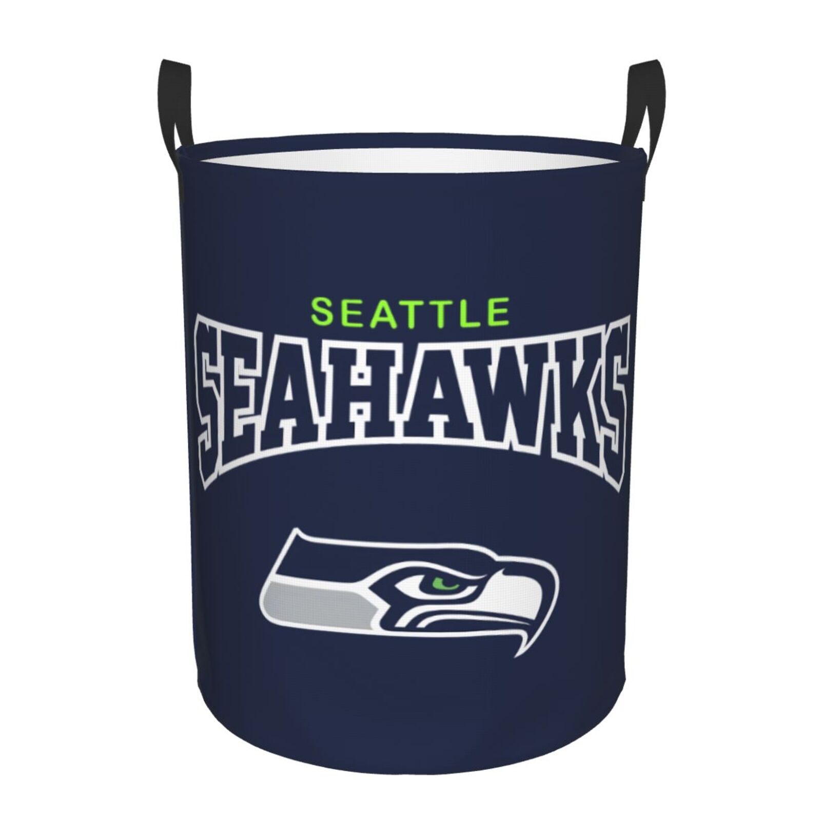 Seahawks Football Team Round Single Layer Laundry Basket, Baby Round ...