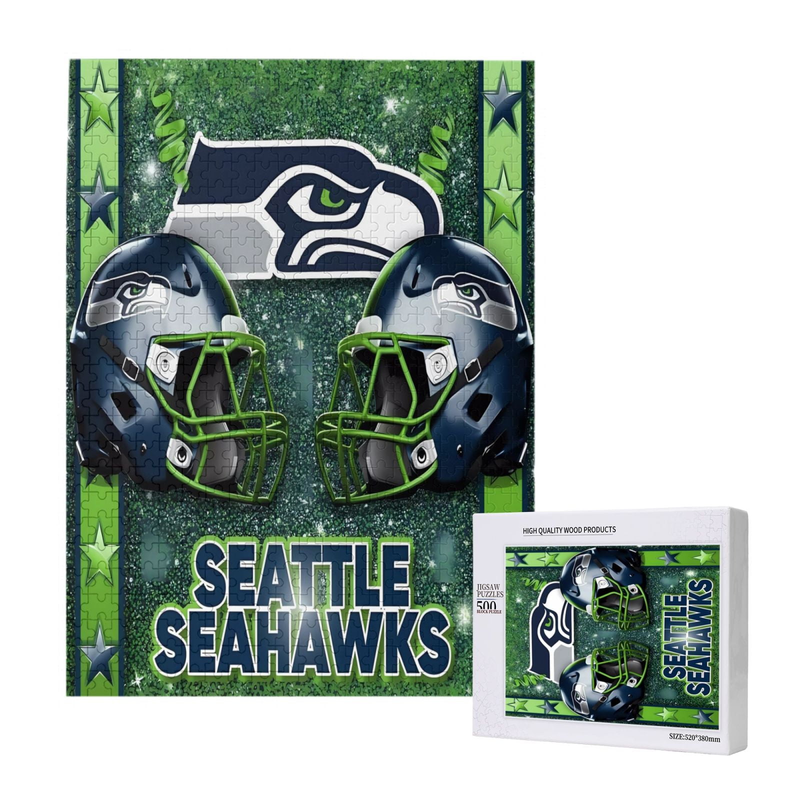 Seahawks Football Team Theme Jigsaw Puzzle Adult Jigsaw Puzzle Children ...