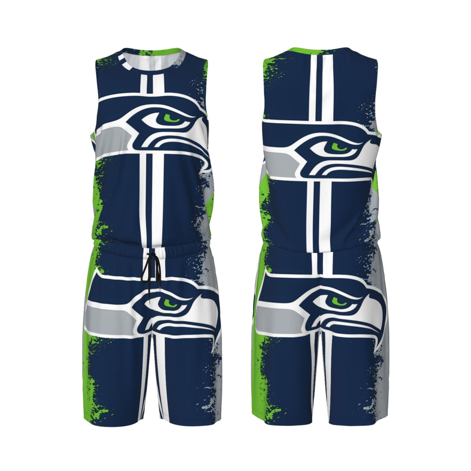 Seahawks Men’s Basketball Uniform Set Men Basketball Jersey and Shorts ...