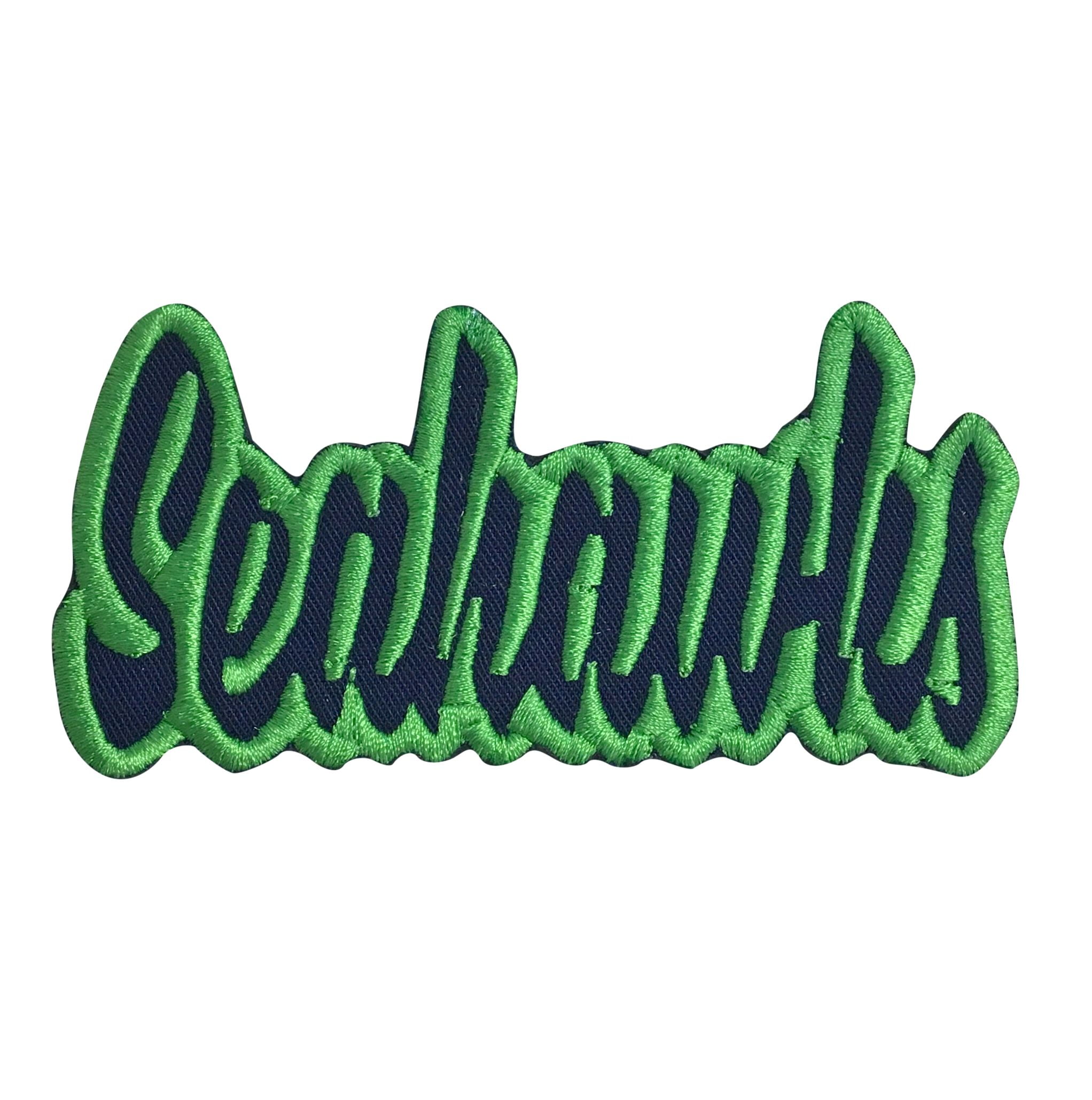 Seahawks - Navy Blue/Action Green - Team Mascot - Words/Names - Iron on ...
